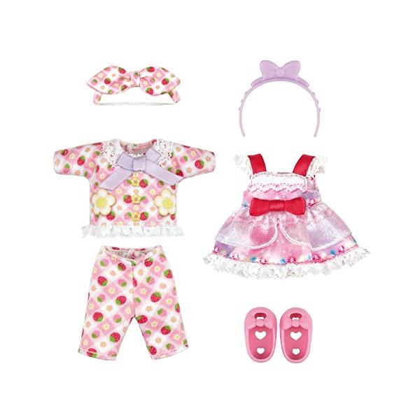 ポケットパジャマ&amp;ワンピースセット/フリーサイズ/1851574・Color:ポケットパジャマ&amp;ワンピースセット・ポケットメルちゃん用きかかえ服セット・対象年齢：3歳以上・セット内容：パジャマ、ワンピース、ヘアバンド、カチュ...