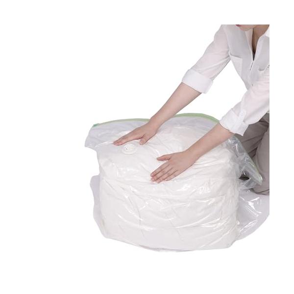 上から押すだけ圧縮袋 Mクリア/1個/-・Size:1個Style:上から押すだけ圧縮袋 M・パッケージ個数:1・本体サイズ:約80×80×32cm・素材・材質:(本体)ポリエチレン ナイロン、(バルブ)ポリエチレン ポリプロピレン、(スラ...