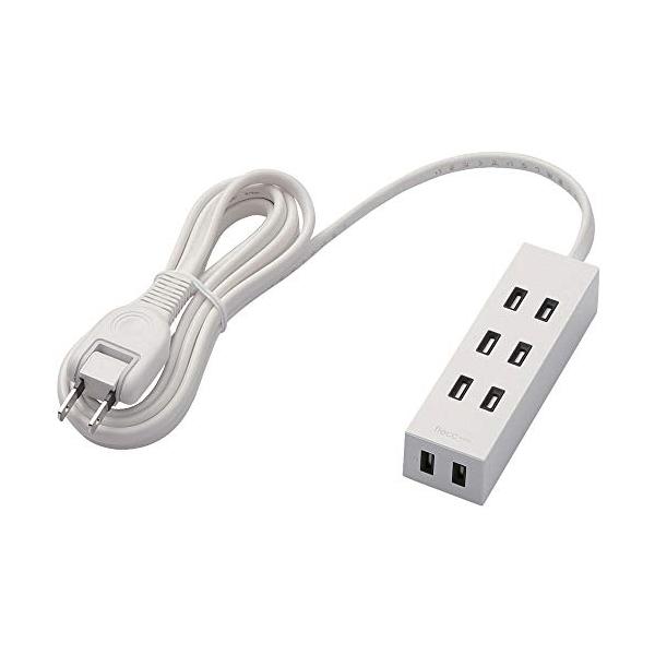 4個口ホワイト/2m/T-NFL01-2420WH・Color:ホワイトSize:2mStyle:4個口・パッケージ個数:1・デスクの上で冴えわたる洗練されたデザイン。いつも手元に置いておきたくなるスタイリッシュなシャッタータップ“flec...