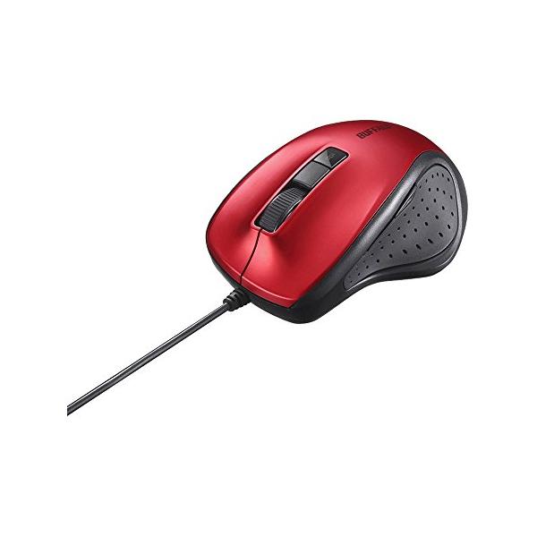 レッド/-/BSMBU308RD・Color:レッド・パッケージ個数:1・対応機種USB Type-A端子をもつパソコン タブレット ゲーム機・インターネットが快適なブラウジングボタン・高感度BlueLED搭載・クリック音が気にならない静音...