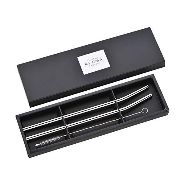 シルバー/21.5×6.7×1.7cm/ME-7160・PatternName:2個組・パッケージ個数:1・ストロー材質:ステンレス鋼・ブラシ材質:ステンレス鋼、ナイロン、ABS樹脂・生産国:日本・「磨きの技」に拘わる職人たちが作り上げる逸...