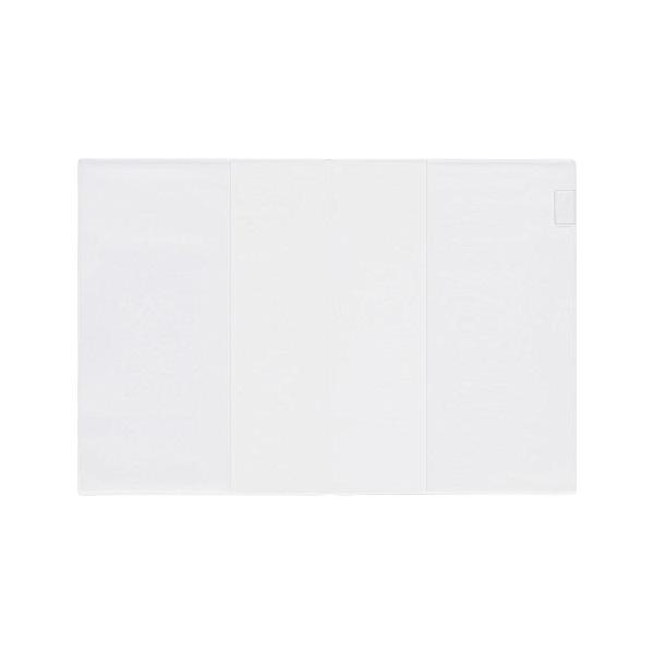 透明/A4変形判/49390006・パッケージ個数:1・クリーム色のMDノートをやさしく包む、PVC製の専用カバーです。・縦282mm×横220mm×厚さ4mm・色: 透明・対象性別: female