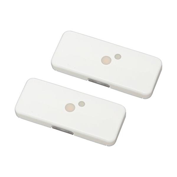 -/-/ISL-MJL2-W・パッケージ個数:1・商品サイズ(cm):幅約6.8×奥行約2.8×高さ約0.8・お試し用リチウム電池 CR2032×2個・点灯する照度:約5lx以下 ●光源色:電球色相当明暗センサー:フォトセンサー・使用電池:...