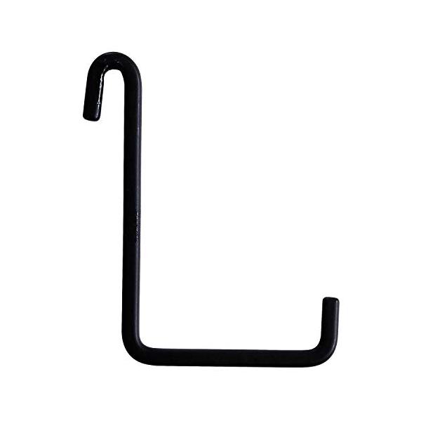 L型フック黒/Pack of 1/LAC-017・Size:Pack of 1・パッケージ個数:1・色:黒・パッケージ重量: 0.02 kg・素材: 合金鋼