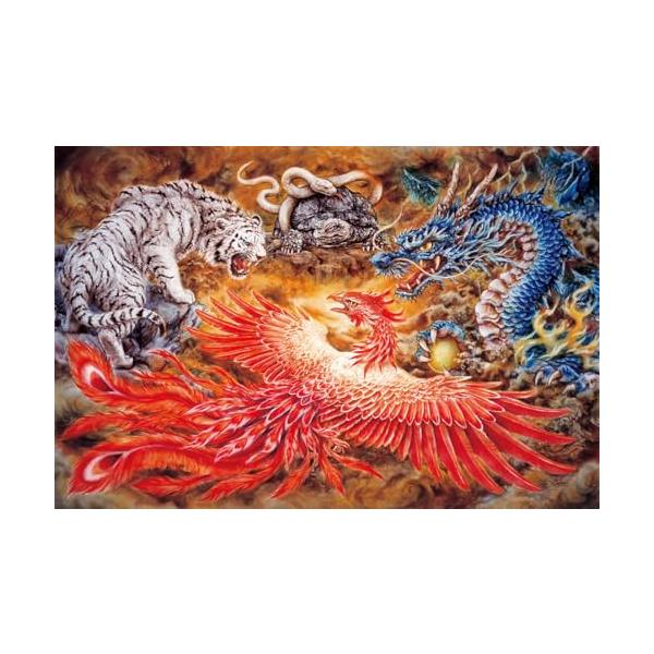 2016ベリースモールピース四神図/50×75cm/23-091・Color:四神図Style:2016ベリースモールピース・(c)Kayomi Harai/studio OZ Inc.・完成サイズ：(50x75cm)・日本画の人気作家「原...