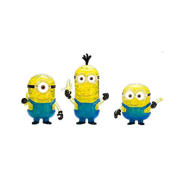 -/-/50230・PatternName:単品・透明ピースを組み上げる立体ジグソーパズル・大人気のミニオンが出来上がります・付属のシールで表情が変わる・セット内容：パズルピース（ケビン36個、スチュアート31個、ボブ27個、センターポール...