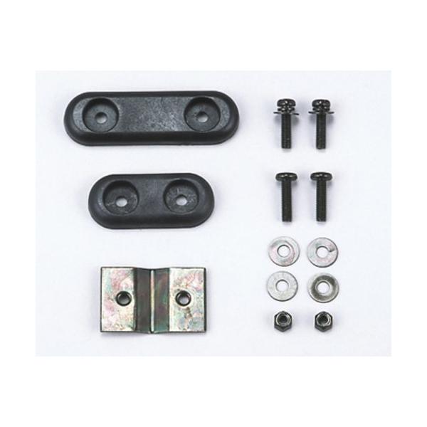 ブラック/-/OTM-18109・パッケージ個数:1・オージーケー技研・取付金具セット・フロントバスケット用・カバンや荷物にキズをつけない樹脂プレートを採用・荷物やバスケットを守る便利なアイテム