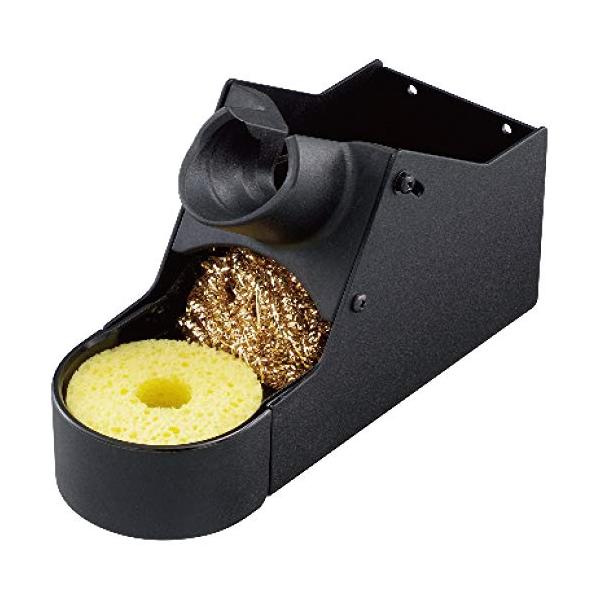 はんだこて台(クリーナー付き)-/-/ST-27・Style:はんだこて台(クリーナー付き)・パッケージ個数:1・RoHS2対応・奥行178(mm)幅72(mm)高さ106(mm)・質量(g):485・スポンジと真鍮タワシの両方で、こて先ク...