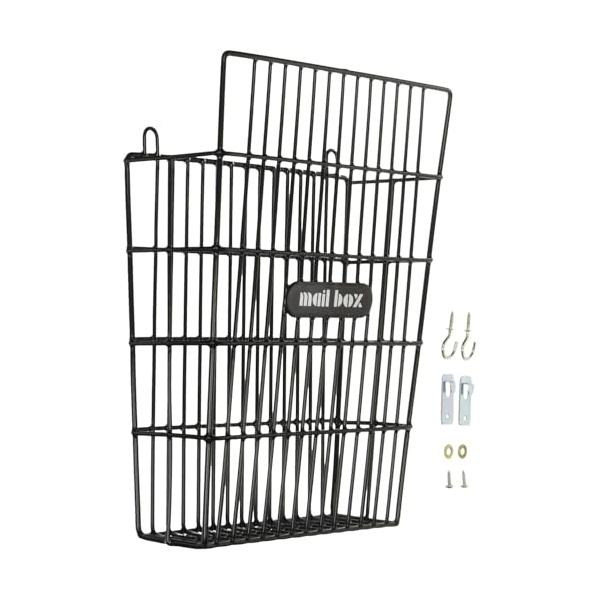 ブラック/(約)幅23×奥行9.5×高さ33cm/ドア裏専用受け・パッケージ個数:1・ドアに郵便受け口のあるタイプ専用の郵便受け・サイズ(約):幅23×奥行6.5×高さ31.8cm・重量(約):500g・付属品:フック 2個(両面テープ付)...