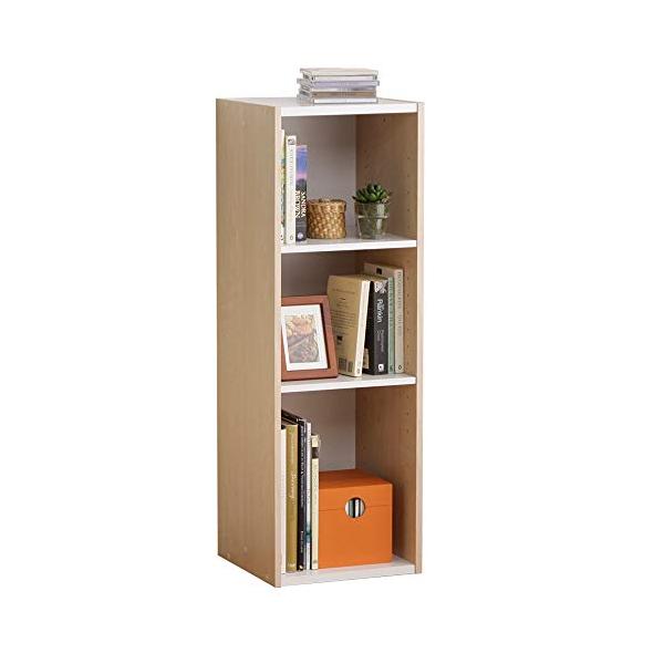 高さ90cmホワイト/ライトメープル/幅30cm/UB-9030・Size:幅30cmStyle:高さ90cmColor:ホワイト/ライトメープル・パッケージ個数:1・色：棚板がホワイトで側面板がライトメープルの「ホワイト/ライトメープル」...