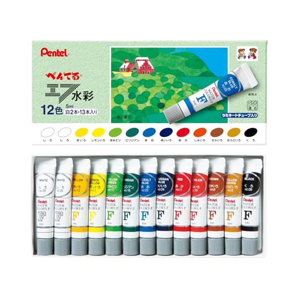 12色(白2本入り)/13本入/WFRL-12・Color:12色(白2本入り)PatternName:単品・パッケージ個数:1・製品サイズ:?18.39x8.2x1.5cm・色:?12色(白2本入り)・絞りやすく丈夫なラミネートチューブ入...