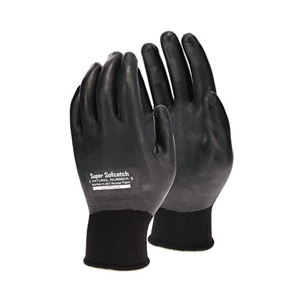 レギュラーブラック/LL/A-350・Size:LL・パッケージ個数:1・原手は15ゲージの薄手タイプ・グリップ力が高く、柔らかい素材の天然ゴムを使用・掌から甲部にかけてオールコート仕様の為、土・泥が入りにくい