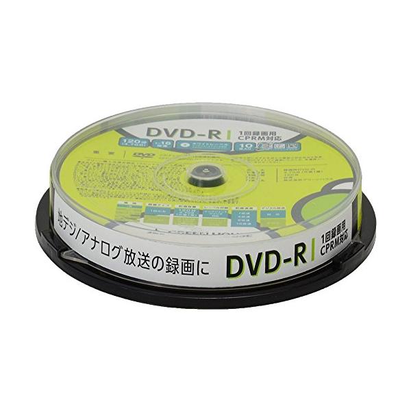 スピンドルケース 10枚-/-/GH-DVDRCB10・Style:スピンドルケース 10枚・パッケージ個数:1・フォーマット:DVD-R・用途:録画用(CPRM対応)・録画タイプ:1回・記録速度:1-16倍速・録画時間:120分