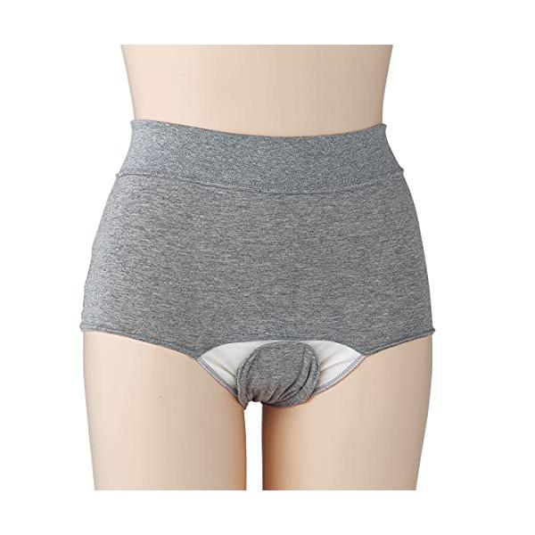 0グレー/L/84907・Size:LColor:グレー・パッケージ個数:1・ラクな着心地の産褥用ショーツ・●幅広ウエストベルトでラクな着心地・●おしりを包み込む安心形状・●幅広防水布で前後のモレをガード・[本体サイズ] ・ヒップ 92cm...