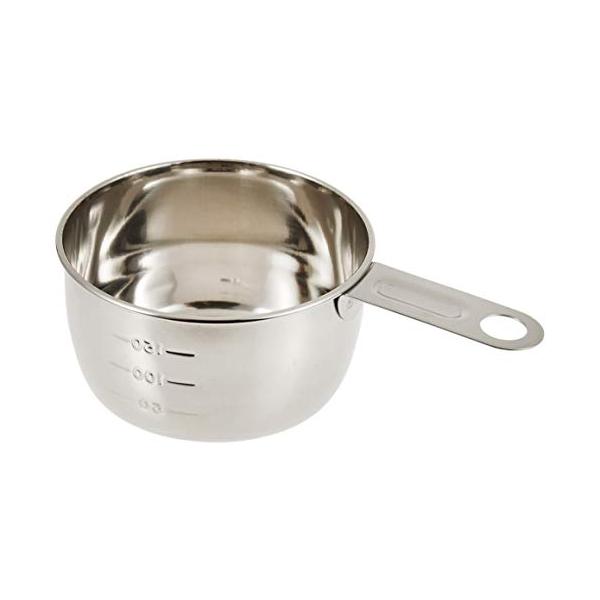 シルバー/200ml/GC-212・PatternName:ステンレス計量カップ200ml・パッケージ個数:1・サイズ:約8.4×4.5×13.5cm・材質:ステンレス鋼・生産国:インド