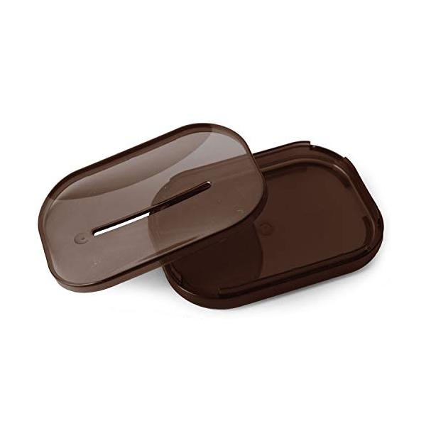 c. ソープディッシュ3. ブラウン/8.3×12×2cm/-・Color:3. ブラウンPatternName:d. ソープディッシュ・パッケージ個数:1・サイズ:8.3×12×2cm・サイズ:8.3×12×2cm・素材:PMMA(アクリ...