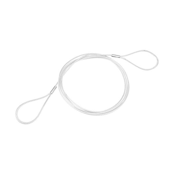 シルバー/-/SLE-6W・パッケージ個数:1・ナイロン加工を施し、切れにくいワイヤーです。・太さ:1.0mm・ワイヤー部のみの太さです。 ナイロン加工部は含まれていません。・ワイヤー長:1.5m・材質:亜鉛(ナイロンコーティング加工)