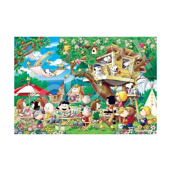 300ピースツリーハウス/26×38cm/28-034s・Color:ツリーハウス・ピース数：300ピース・完成サイズ：26×38cm　対応パネルナンバー：3・スヌーピーとチャーリー・ブラウンをはじめ、PEANUTSの仲間たちが勢ぞろい。・...
