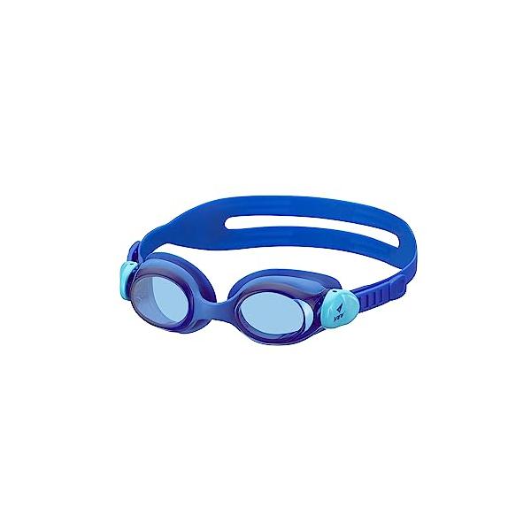 _ブルー/スカイブルー(BLS)/_/V430J・Color:ブルー/スカイブルー(BLS)・パッケージ個数:1・お子さまが装着してからストラップ調整ができる『簡単調整バックル』搭載モデル、レンズとフェイスパッドが一体化しているので水が入り...