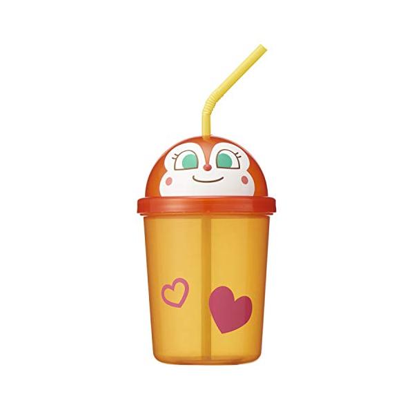 ストローオレンジ/-/A00131・PatternName:ドキンちゃん・パッケージ個数:1・サイズ：8x8x13.5cm、容量：300ml・ドキンちゃんのお顔をみながら楽しく飲めるストローカップです。・まわすフタでしっかり締まるので、倒し...