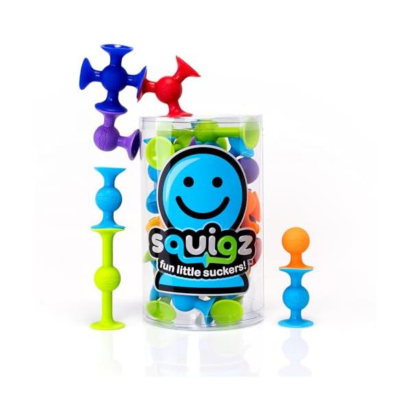 スクイグズ スターターセット/8 x 7 x 15 cm/FA088-1・Color:スクイグズ スターターセット・パッケージ個数:1・アメリカ発 知育玩具メーカー Fat Brain Toys (ファットブレイントイズ) 社の吸盤おもちゃ...