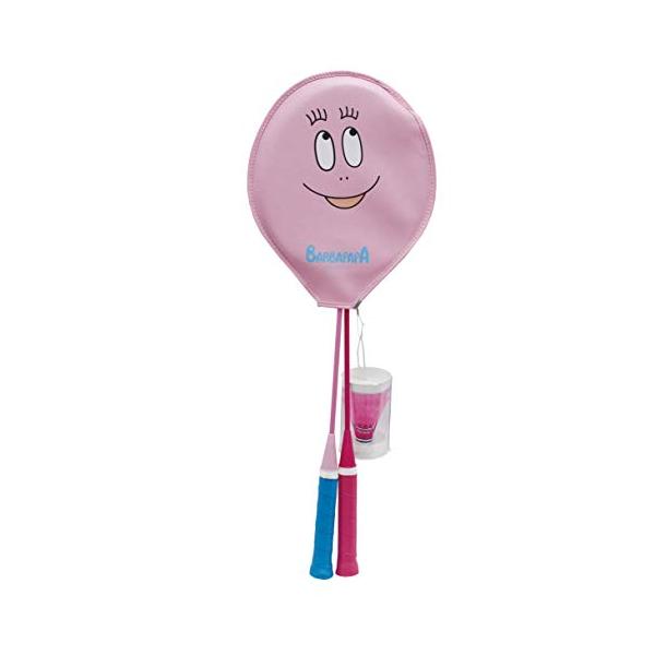 ピンク×ブルー/全長:約67cm フェイス:約25cm/BP-101・パッケージ個数:1・シャトルが付いたバドミントンラケット2本セット・サイズ全長:約67cm フェイス:約25cm・重量約390g(片方約195g)・材質ラケット:スチール...