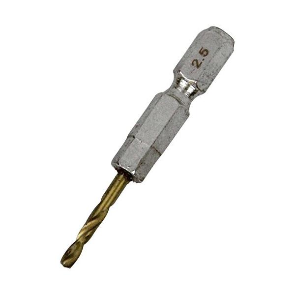 極短グレー/2.5mm/2.5mm・Size:2.5mmStyle:極短・パッケージ個数:1・サイズ:2.5mm・標準穴あけ可能厚:(鉄)2.0mm・(木)らせん溝長の2/3程度・軸:六角軸6.35mm・使用電動工具:充電式インパクトドライ...