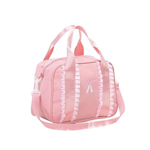 トートバックピンク/横30cm×縦22cm×マチ15cm/-・Color:ピンク・バレエシューズ柄が可愛い?子供用２wayバック?普段使いから、バレエ、お稽古、レッスン等にピッタリなボストンバック・サイズ約横30cm×約縦22cm×約マチ1...