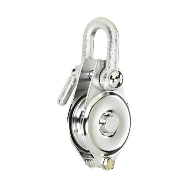 シルバー/-/SY50・パッケージ個数:1・使用荷重:250KG・仕様:溝幅9ミリ・注意:定滑車としてご使用の場合は記載の使用荷重の半分以下でご使用ください。