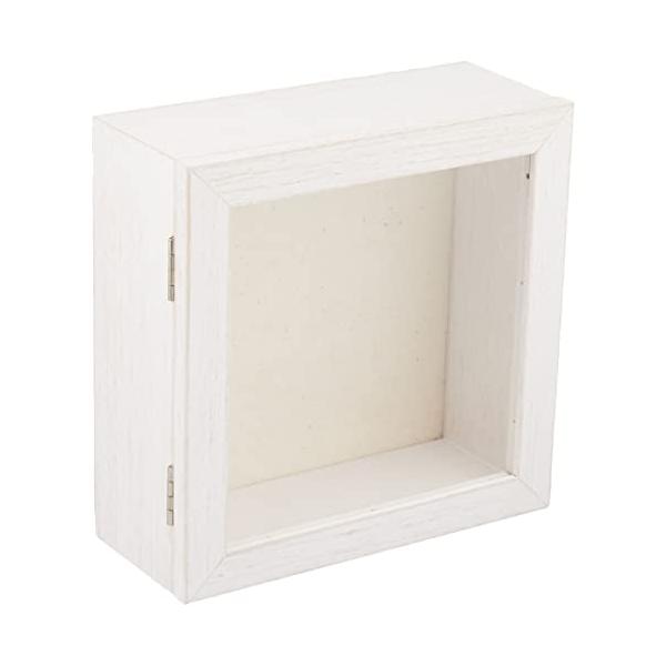 アンティークホワイト/15角 (150×150mm)/FOBX-15-WH・Size:15角 (150×150mm)Color:ホワイト・パッケージ個数:1・フレーム：木製 面材：樹脂・透明板入りマグネット式開閉扉（透明板は取り外し不可）、...