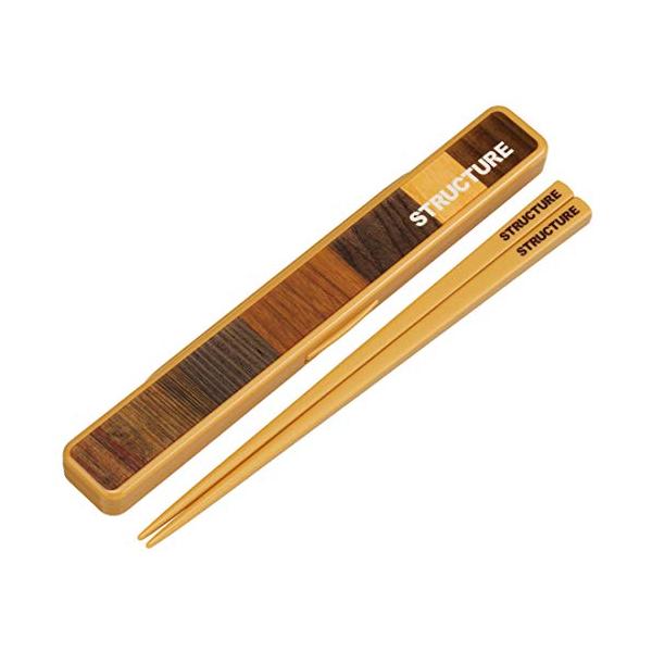 木目 ブラウン/箸=長さ19.5cm 箸箱=幅20.4×奥行3.2×高さ1.4cm/ABC4AG-A・PatternName:箸箱セット・パッケージ個数:1・サイズ:箸=長さ19.5cm 箸箱=幅20.4×奥行3.2×高さ1.4cm・素材・...