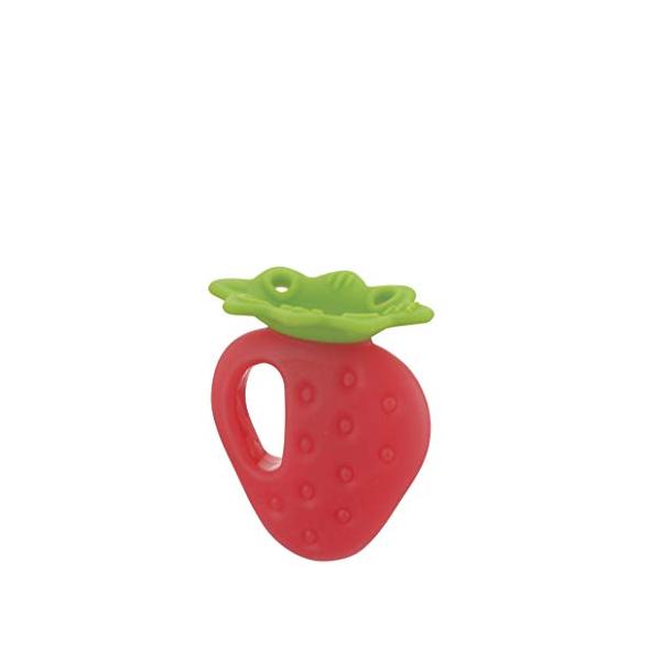 いちごレッド/1個 (x 1)/022026・Style:いちご・パッケージ個数:1・[商品サイズ] 6.9×4.7×9H(cm)・お洒落で可愛いシリコーン歯がため・[製造国] 中華人民共和国・[対象] 3ヶ月 ~