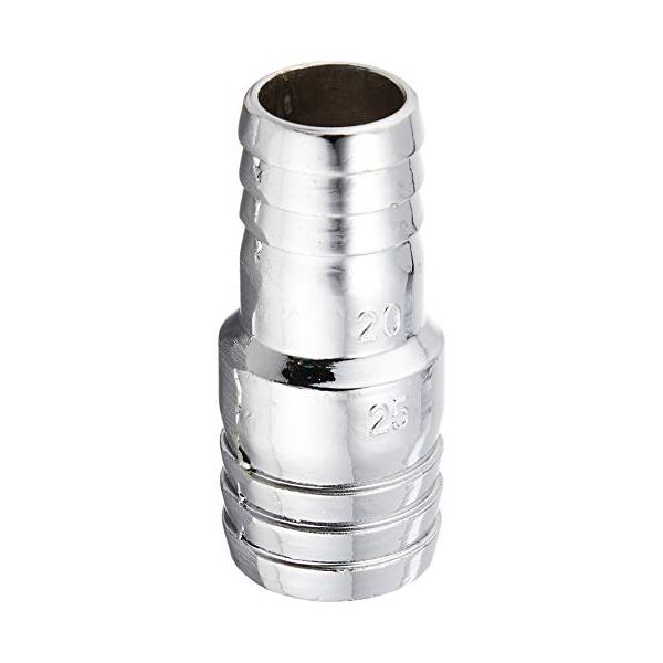 シルバー/25×19mm/25×19・Color:シルバーSize:25×19mm・パッケージ個数:1・用途:ポンプパーツ・特徴1:異径のホースとホースを接続できる・特徴2:竹の子部には、ホースバンド(別売)を使用してホースに接続・適合:内...