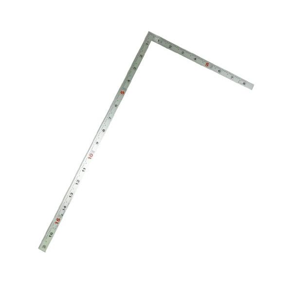 モダンシルバー/1尺6寸/50cm/10046・Size:1尺6寸/50cm・パッケージ個数:1・製品質量:87g・直角度:100mmにつき0.1mm以下・長さの許容差:±0.2mm・材質:ステンレス・竿・角共に薄く平たいので細かい材料にも...