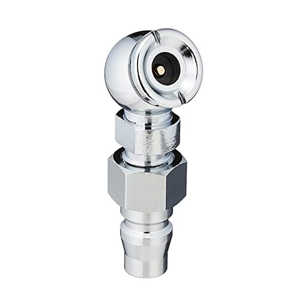 自転車用 エアーチャックシルバー/通常品/A7406・Size:通常品Style:自転車用 エアーチャック・パッケージ個数:1・自転車のタイヤへの空気充填に・空気接続口:プラグ(G1/4)・本体材質:黄銅(真鍮)メッキ仕上げ・使用最高圧力:...