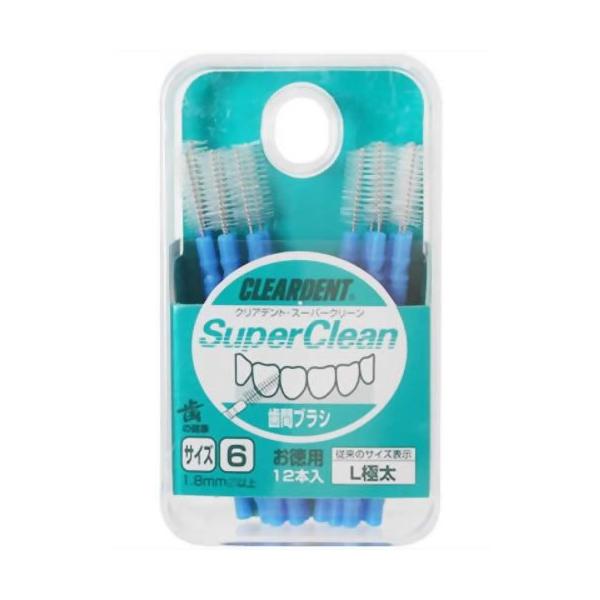青い/12個 (x 1)/E038963H・パッケージ個数:1・内容量:12本入・最小通過径:直径1.8mm以上・従来のサイズ表示:L/極太・歯ブラシでは磨きにくい歯と歯の間を清掃する歯間ブラシです。