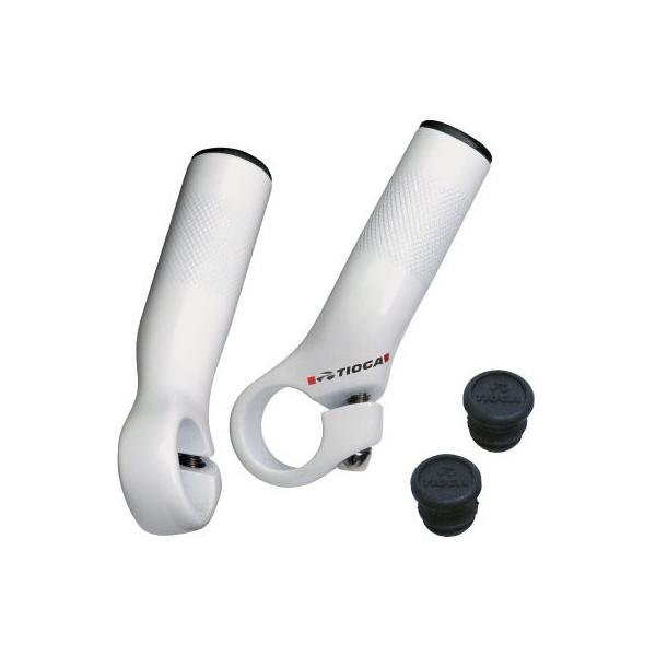 ホワイト/-/HBE01302・パッケージ個数:1・カラー:ホワイト・重量(ペア):110g・長さ:90mm・グリップ径:(径)22.2mm・クランプ径:(径)22.2mm