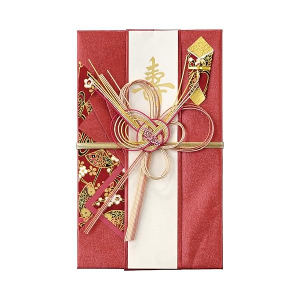 祝儀袋レッド/125×195mm/キ-658R・Color:レッドStyle:祝儀袋PatternName:単品・パッケージ個数:1・独特な光沢とあふれる色彩がひときわ印象深い、大判タイプの和風金封です。・用途婚礼・御祝事全般 金額の目安5...