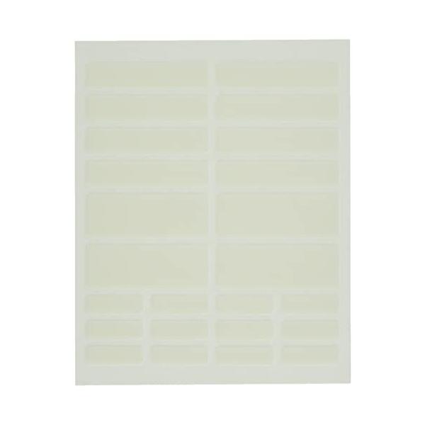 ホワイト/16×5mm 34×7mm 34×12mm/10042・Color:ホワイト・パッケージ個数:1・セット内容:16×5mm（12枚）・34×7mm（8枚）・34×12mm（4枚）・プラスチックやビニール素材のお名前つけに便利なネー...