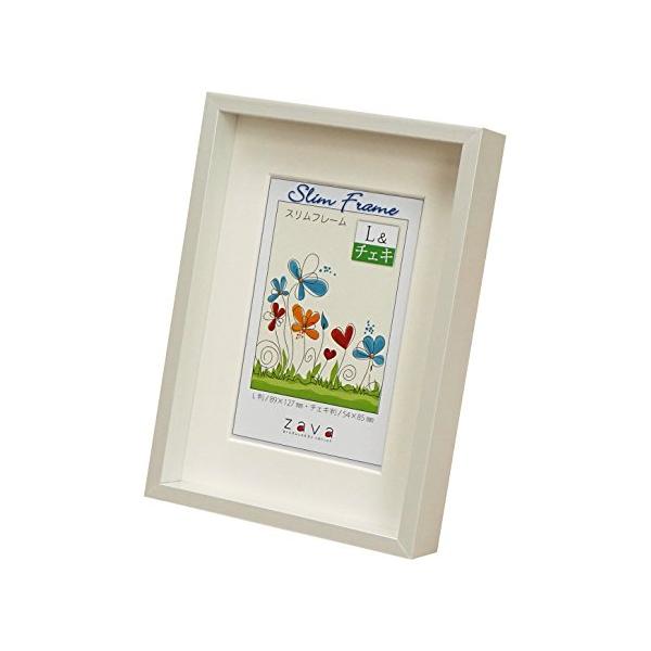 シンプルホワイト/L/チェキ/454902・パッケージ個数:1・2つのサイズが収容可能なシンプルなフォトフレーム・L版&amp;チェキサイズ・外寸:95×133×22mm・内寸:89×127mm・窓寸:83×121mm