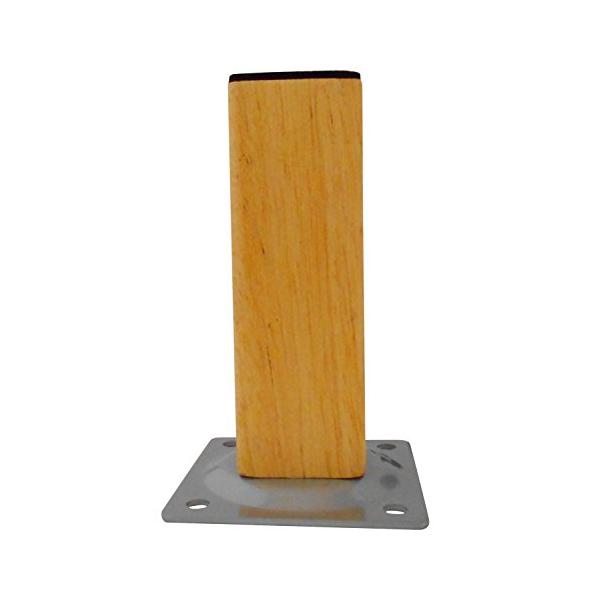 角脚木製/100mm/KSW-3210 シルバー・Size:100mmStyle:角脚Color:木製・パッケージ個数:1・材質:ブナ・スチール・サイズ:約32角×100mm・仕様:シルバー・スタイル:角脚