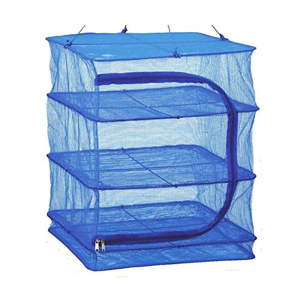 ブルー/45×45×55cm/BHA3-45・Size:45×45×55cm・パッケージ個数:1・サイズ:約45×45×55cm・本体重量:0.5kg・素材:ネット:ポリエチレン 枠芯材:鉄線皮膜・物干しネット・乾物、漬物を作る際に活躍