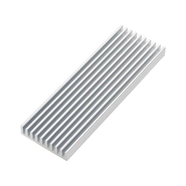 単体-/-/HM-21・Style:単体・パッケージ個数:1・サイズ : W22×D66.5×H5.1mm・材質 : アルミニウム・カラー : シルバー・付属品 : 熱伝導両面テープ・1個入