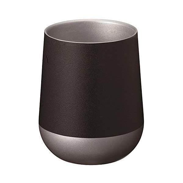 おしゃれブラック/-/TS-1409-009・Color:ブラック・パッケージ個数:1・サイズ：φ72×99 (mm)外径φ82 (mm)。 マット塗装×個性的フォルムデザイン　カッコよさを前面に出したタンブラー・ザラッっとした質感がかっこ...