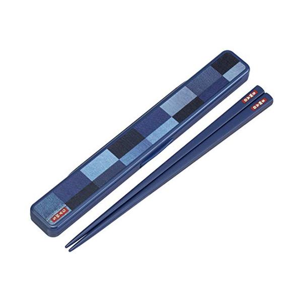 デニム/-/ABC4AG-A・PatternName:箸箱セット・パッケージ個数:1・サイズ:箸=長さ19.5cm 箸箱=幅20.4×奥行3.2×高さ1.4cm・素材・材質:箸・本体＝ABS樹脂 クッション材＝シリコーン・生産国:日本・セッ...