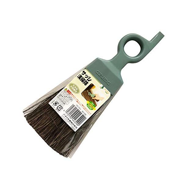 プチブラシグリーン/全長21cm/AG166・Style:プチブラシ・パッケージ個数:1・穂幅:約10cm 全長:約21cm・こびりついた汚れを取るヘラ付ブラシ・サッシ、下駄箱などのホコリ掃きに便利・しなやかな黒シダの穂が、細かな汚れもしっ...
