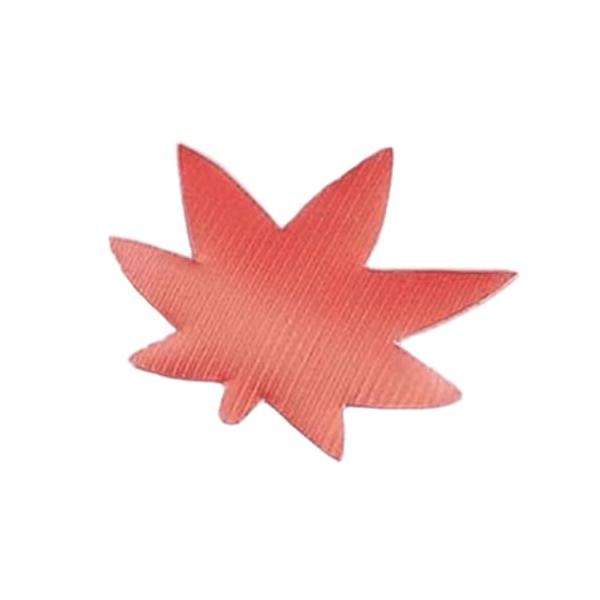 紅葉型赤レッド/幅×奥行(mm)52×50/XBL4002・Style:紅葉型赤・パッケージ個数:1・サイズ:幅×奥行(mm)52×50・本体重量:0.09g・素材・材質:ポリエチレン・原産国:日本・紅葉型(1000枚セット)赤