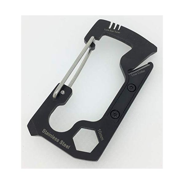 ブラック/本体色/1429494・Color:ブラック・パッケージ個数:1・サイズ(約)W.36mm×H.70mm・重量(約):24g・素材ステンレススチール