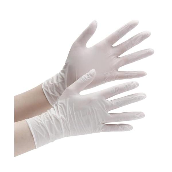 ―ホワイト/S/ベルテ723・Size:S・パッケージ個数:1・[規格] 食品衛生法適合品・[素材] ニトリルゴム（粉なし）・[入数] 100枚・[製品全長] 240mm以上　[手のひら幅] SS：70〜80mm、S：81〜90mm、M：9...