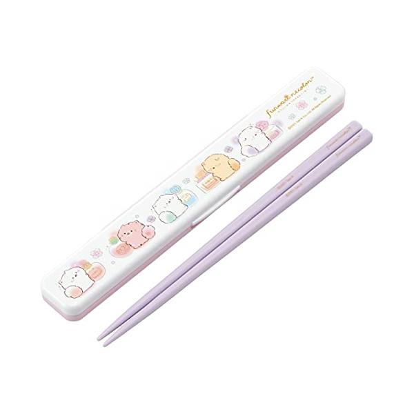 ふんわりねころん/18cm/ABC3AG-A・Color:ふんわりねころんSize:18cm・パッケージ個数:1・サイズ:箸＝長さ18cm 箸箱＝幅19×奥行3.1×高さ1.3cm・素材・材質:フタ＝AS樹脂 本体＝ABS樹脂 箸＝メタクリ...